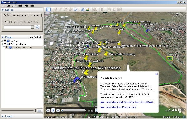 Bird’s eye view of Galada Tamboore - Merri Creek Management Committee